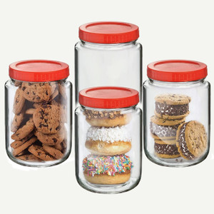 VENCY Glass Cookie Jar - 1000 ml Price in India - Buy VENCY Glass ...