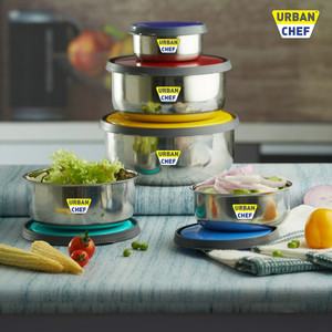 Urban Chef Stainless Steel Utility Container - 300 ml, 500 ml, 750 ml ...