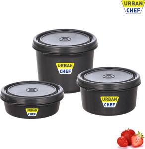 Urban Chef Stainless Steel Utility Container - 600 ml, 450 ml, 290 ml ...