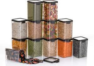 STORAZE Plastic Grocery Container - 1 kg Price in India - Buy STORAZE ...