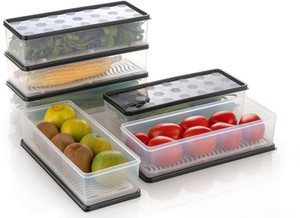 halfmoon Plastic Fridge Container - 1500 ml Price in India - Buy ...