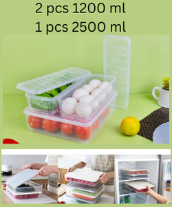 ReeQ Plastic Fridge Container - 2500 ml, 1250 ml Price in India - Buy ...