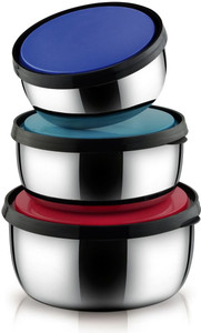 Classic Essentials Steel Fridge Container - 900 ml, 550 ml, 350 ml ...