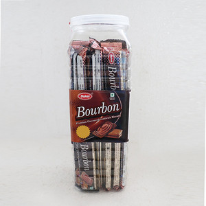 Dukes Bourbon Premium chocolate flavoured sandwich biscuit Jar Cookies ...