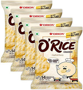 ORION O'Rice Cracker - Premium Baked Korean Snack Pack of 4| Healthy ...