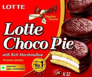 Lotte Choco Pie 12 pcs Cookies Biscuit Price in India - Buy Lotte Choco ...