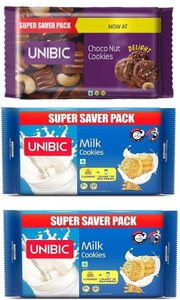 UNIBIC 2 Milk Cookie 500g | 1 Choco Nut 500g Cookies Biscuit Price in ...