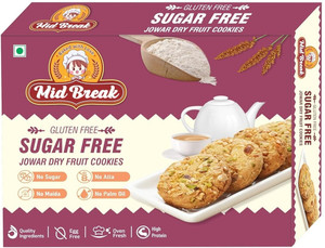 MidBreak Sugar Free Jowar (Sorghum) Millets & Dry Fruit Cookies | Pack ...