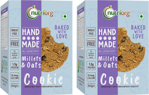 Nutriorg Oats & Millet Cookies Bluberry Flavor with High Fiber | Wheat ...
