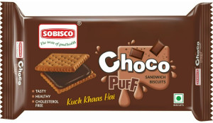 SOBISCO Choco Puff Sandwich Cream Biscuits Cream Filled Biscuit Price ...