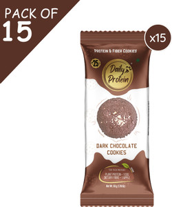 NutriSnacksBox Daily Protein Dark Chocolate Cookies (Pack of 15 ...