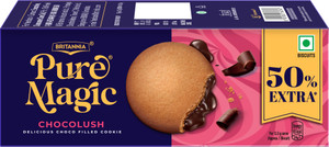 BRITANNIA Pure Magic Chocolush Biscuits Cream Filled Biscuit Price in ...