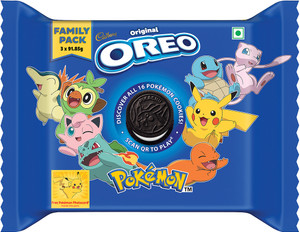 Cadbury Oreo Pokemon Vanilla Flavour Cream Sandwich Biscuit Price in ...