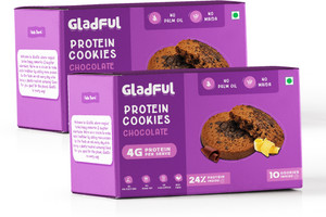 Gladful Choco Chips Protein Cookies For Kids And Families, No Maida, No ...