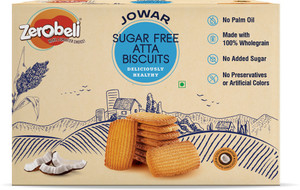 Zerobeli Sugar Free Jowar Atta Biscuit with Coconut Flavor | No Added ...