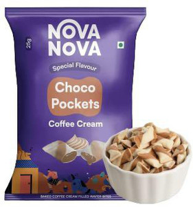Nova nova Best Bites Choco Filled Cones | Premium Nutella Flavour | 100 ...