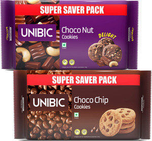 UNIBIC Assorted Value pack of 2 - Choco Chip & Choco Nut Cookies ...