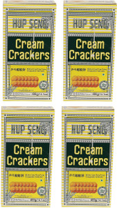 Hup Seng Classic Cream Crackers Light Crispy Sweet And Salty With a Cup ...