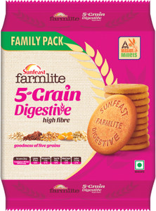 Sunfeast Farmlite 5 Grain Digestive Biscuit High Fiber Price in India ...