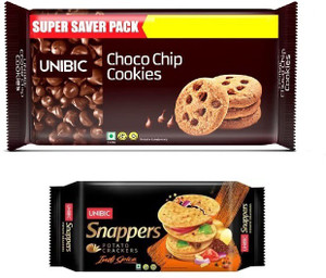 UNIBIC Snappers Potato Cracker & Choco Chips Cookies Cookies Biscuit ...