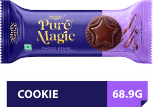BRITANNIA Pure Magic Choco Stars Chunky Chocolate Cream Filled Biscuit ...