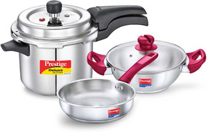 Prestige Deluxe Alpha Svachh + Platina Popular Induction Bottom ...