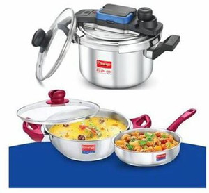 Prestige Induction Bottom Cookware Set Price in India - Buy Prestige ...