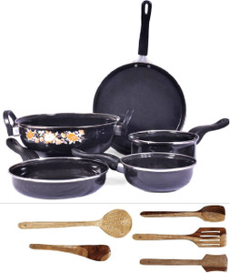 Kashvi Royal Set of 10 Pcs of Induction Bottom Non-Stick Coated ...