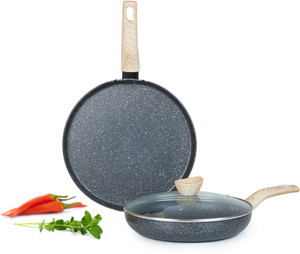 Kreme Venetia Premium Series Fry Pan & Tawa Induction Bottom Non-Stick ...
