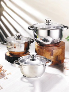 Classic Essentials Marvel Cook and Serve Induction Bottom Cookware Set ...