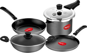 Pigeon Vibrant Induction Bottom Non-Stick Coated Cookware Set Price in ...