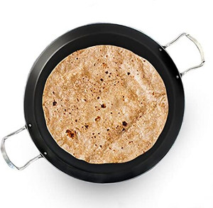 The Indus Valley Pre-Seasoned Iron Tawa for Dosa/Chapathi with Steel ...