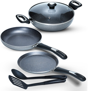 IMPEX Nonstick Granite 6 Pcs Festival Gift Set MFKT(6), 5 Layer Super ...