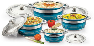 Klassi Kichen Stainless Steel 4 Pcs Handi Set with lid Glossy Finish ...