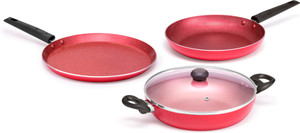 Butterfly Coral Dlx KCP 3 Tawa 250 MM + Fry Pan 240 MM + Kadai 240 MM ...