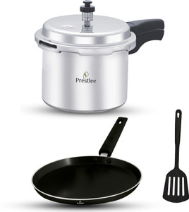 Prestlee 3 Ltr pressure Cooker combo Non-Stick Coated Cookware Set ...