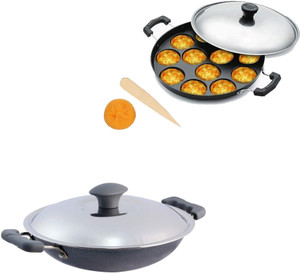 Masox Store Appam pan, 12 Cavity Litti Maker Dishwasher Safe ...