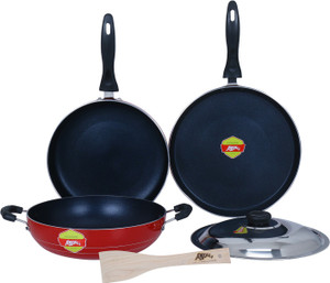 ANJALI Nonstick Induction Cookware Set: 3pcs Gift Set Versatile Cooking ...