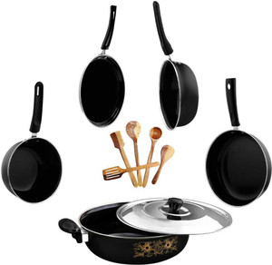 Kashvi Best Kitchen Cast Iron Cookware Set Induction Bottom Non-Stick ...