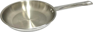 Dynore stainless steel thick gauge triply bottom frypan with Riveted ...