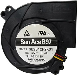 Electronic Spices Sanyo Denki San Ace B97 Series Blower, 12 V d 56.8cfm ...