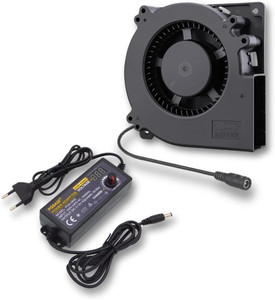 PGSA2Z 110V 220V AC Powered Fan 4V to 12V, DC Dual Ball High Airflow ...