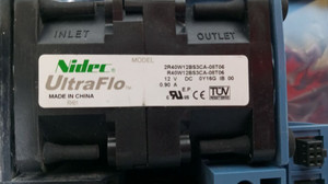 VINITRON Nidec Ultraflo Dual Server Chassis Fan Case Fan 12V 0.90A ...