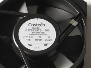 Enormity Costech C17B12HTB Axial Fan 115V-29W dc Air Cooling Fan 172* ...