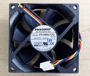 Enormity Foxconn PV080G12Q Axial Fan 12V=0.65A DC Brushless Air Cooling ...