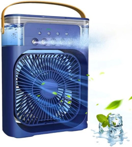 VIP ALDAT "Portable Mini Air Cooler Fan with 7-Color LED | 3 Wind ...