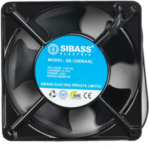 sibass 110V Metal Cooling Fan for Control Panels, Racks, PCs ...