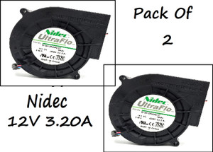 Electronic Spices Nidec UltraFlo G10D12BS2AZ-07 (Pack of 2) Centrifygal ...