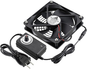 Enormity 120mm DC 12V Powered Fan with Speed Control, for Receiver ...