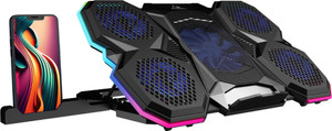 ZEBRONICS NC8000 upto 17 inch, 5 Fans, Speed Control, 10 RGB Modes ...